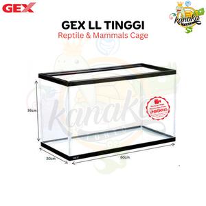 Promo GEX Reptil LL TINGGI Aquarium Kandang Kadal Bearded Dragon Kura Air RES Gecko - Jakarta ...