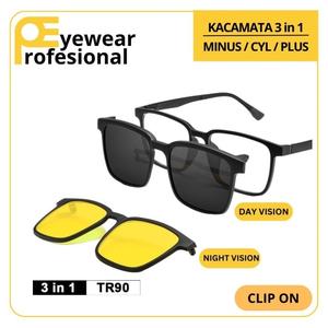 Jual KACAMATA CLIP ON NIGHT VISION LENSA 3in1 LENSA BLUERAY [COBR ...