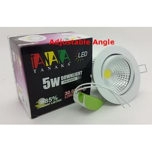 Jual Lampu Ceiling Downlight LED COB 5 watt Adjustable ( Cahaya Putih Best - Kota Surabaya ...