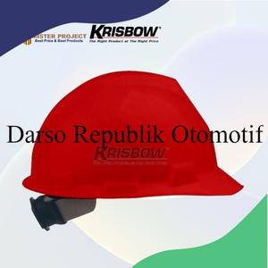 Jual HELM SAFETY MERAH KRISBOW/HELMET FRONT BRIM RED PROYEK KRISBOW ...