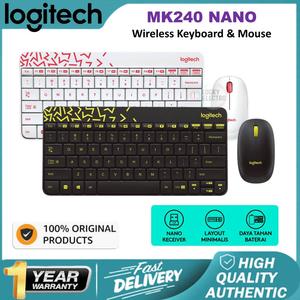 Jual Logitech Wireless Mouse Keyboard MK240 Combo / MK 240 nano ...