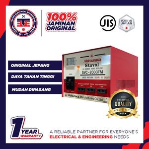 Jual Stabilizer 2000 Watt Stavol Matsunaga SVC-2000FM Original Japan ...