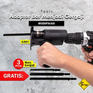 Jual Adaptor Adapter Bor Listrik / Cordless Jadi Ke Gergaji Mesin ...