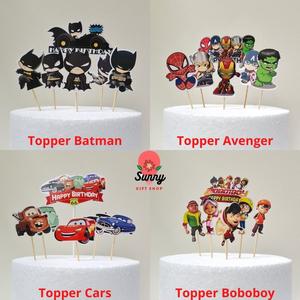 Jual Topper Kue 30 karakter Lengkap/ Topper Kartun / Topper Happy ...