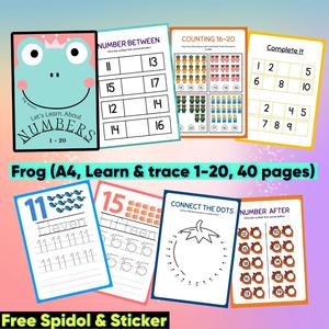 Jual Worksheet Buku Aktivitas Anak, Periapan Masuk TK/SD, A4 Berwarna ...