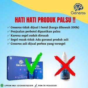 Jual ready generos original vitamin otak anak pintar cerdas obat speech ...