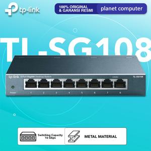 Jual TP Link TL-SG108 Switch 8-Port 10/100/1000Mbps Desktop Swicth Metal - Kab. Sumedang ...