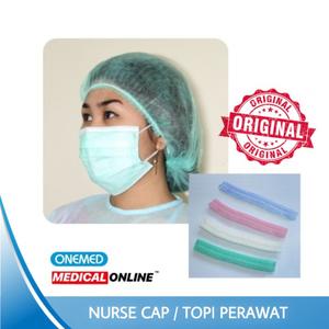 Jual NURSE CAP ONEMED TOPI SUSTER PENUTUP KEPALA HAIR CAP HAIR NET ...