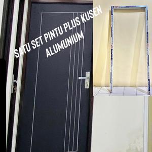 Jual Satu set pintu plus kusen aluminium / Pintu plus kusen aluminium ...