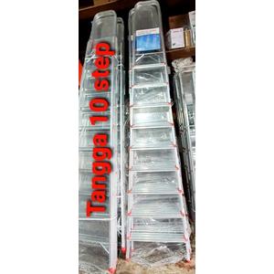 Jual PREMIUM Tangga Lipat Aluminium DALTON ML-410 Ladder Alu 10 Steps 2 ...