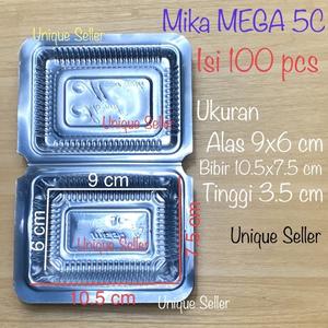 Jual Mika 5C isi 100/Mika 5 C Tebal/Mika Mega 5C Kue Jajan Roti Basah ...