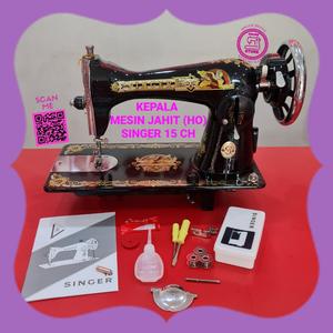 Jual Mesin Jahit Lurus (Tradisional/Jadul /Hitam) SINGER Model 15 Class ...