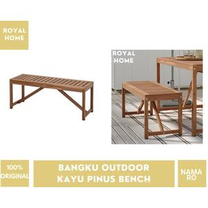 Jual Bangku Outdoor Kayu Akasia 120Cm Kursi Teras Taman Balkon Bench ...