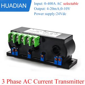 Jual 400A AC DC current transmitter with 3 channel analog output 0-10v ...