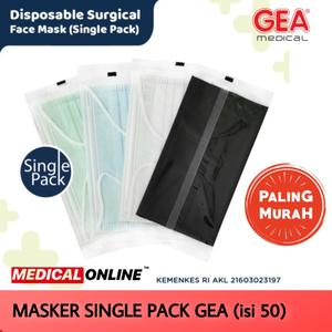 Jual MASKER GEA SINGLE PACK (1 PACK) MASKER MEDIS MEDICAL ONLINE - PINK ...