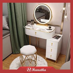 Jual Hanatha Meja Rias Paket Lengkap Meja Rias Dengan Lampu LED Meja ...