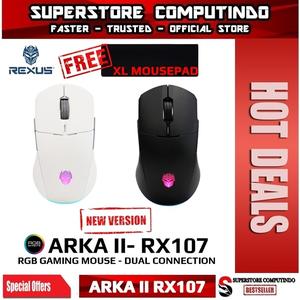 Jual Rexus Arka II RX-107 Dual Connection - RGB Wireless Gaming Mouse ...