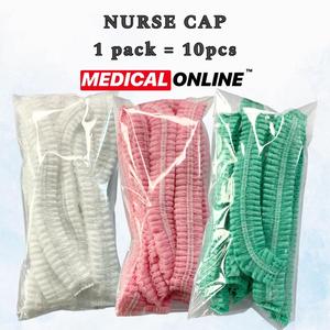Jual NURSE CAP 10PCS / PACK TOPI SUSTER PENUTUP KEPALA HAIR CAP HARI ...