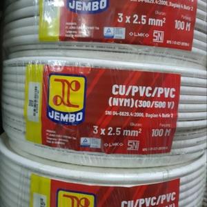 Jual KABEL TUNGGAL NYM 3X2,5MM 3X2,5MM 3X2.5 JEMBO ROLL@100M METER ...
