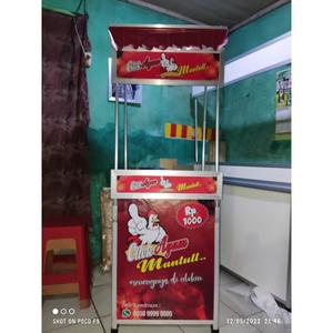 Jual BOOTH PORTABLE MINI/MEJA USAHA ( INCLUDE BANNER, ATAP, DESIGN ...