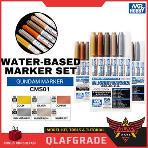 Jual Water based marker METALLIC SET 3in1 dual NIB panel line CMS01 ...