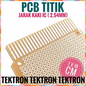 Jual PCB Titik IC jarak pitch 2.54mm pertinak Board Papan Komponen ...