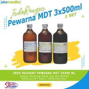 Jual Reagen Pewarna Mdt / Morfologi Darah Tepi 3X500Ml Indo Reagent ...