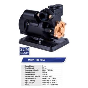 Jual MASPION MWP 125 KMA pompa air manual sumur dangkal slim body ...
