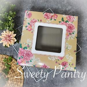 Jual dus kue / box kue / kemasan kue / packaging kue flower 3x3x9 cm ...