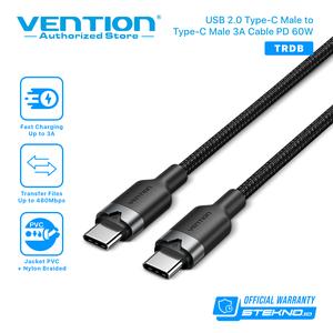 Jual Vention Kabel Data USB Type C to C Male 3A PD 60W Fast Charging ...