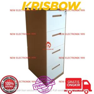 Jual KRISBOW FILE CABINET 4 DRAWER BROWN BEIGE 10342616 - Jakarta Barat ...