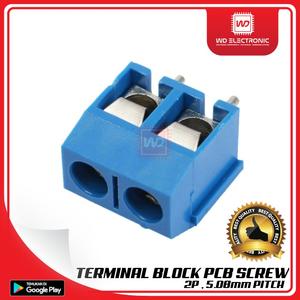 Jual Terminal Block Screw 2Pin 2 Pin 5.08Mm Pitch Terminal Biru 2Pin ...