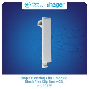 Promo Hager Blanking Clip P032F 1 Module Blank Plat Klip Box MCB ...