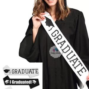 Jual Sash Graduation / Selempang Wisuda / Selempang Graduation - Hitam ...