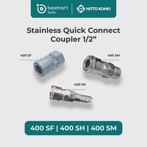 Jual Quick Coupler Coupling Stainless 400 SM SH SF Nitto Kohki Uk 1/2 ...