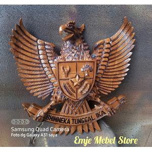 Jual lambang burung garuda jati hiasan ornamen dinding jumbo ukiran ...