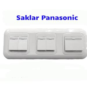 Jual PANASONIC WIDE SERIES SAKLAR LAMPU ISI 5 MATA 3 GANG SAKELAR INBOW ...