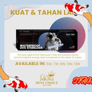 Jual MORI UV 5 W 7 W 9 W 11 W 13 W Anti Alga Lumut Lampu UV Aquarium Kolam - MORI UV 5 WATT ...