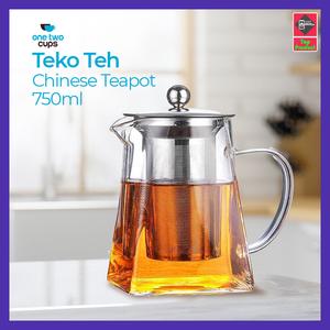Jual Teko Teh Kaca Tahan Panas Api Glass Teapot with Saringan 750 ml RK ...
