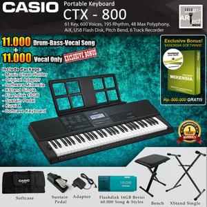 Jual Keyboard Casio CTX-800 + Stand / CT-X800 / CTX800 spek setara psr ...