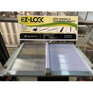 Jual Set EZ Lock - Atap Polycarbonate Klip Lock - Snow White, 5.0m ...