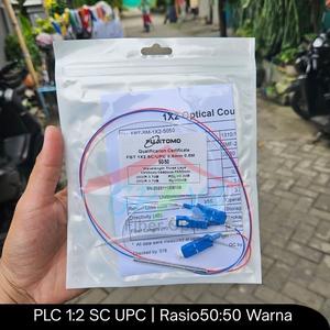 Promo PLC Splitter 1:2 SC UPC Warna PLC RASIO 50: 50 Merk Fujitomo ...