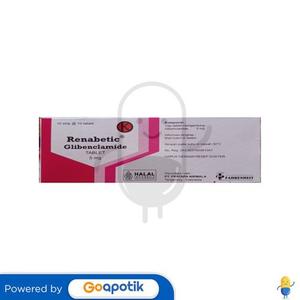 Jual RENABETIC 5 MG BOX 100 TABLET - Kota Surabaya - Apotek Tower Farma ...