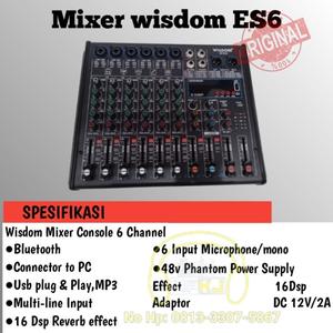 Jual MIXER AUDIO WISDOM ES-6 6ch mixer mikser wisdom es 6 channel - Kota Mojokerto - Kawijaya ...