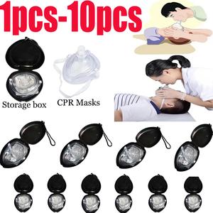 Jual 1-10pcs Professional First Aid CPR Breathing Mask Protect Rescuer ...