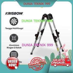 Jual Krisbow Ladder Tangga Lipat Aluminium 6.2 Meter - Jakarta Barat ...