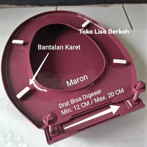 Jual Tutup Closet Duduk Model Maron Tebal Techplas - Jakarta Barat ...