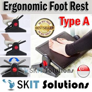 Jual Limited Ergonomic Adjustable Angle Under Desk Foot Rest Stool★2 ...