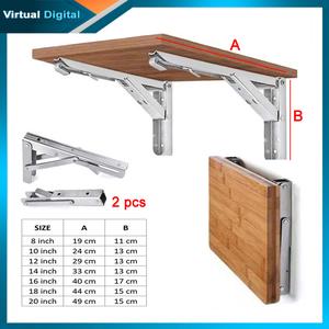 Jual Bracket Engsel Siku Meja Lipat Dinding L Rak 8 10 12 14 16 18 20 ...