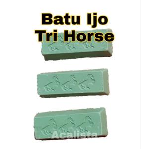 Jual QD350 Batu poles hijau Tri Horse 500gr / batu buffing Compound ...